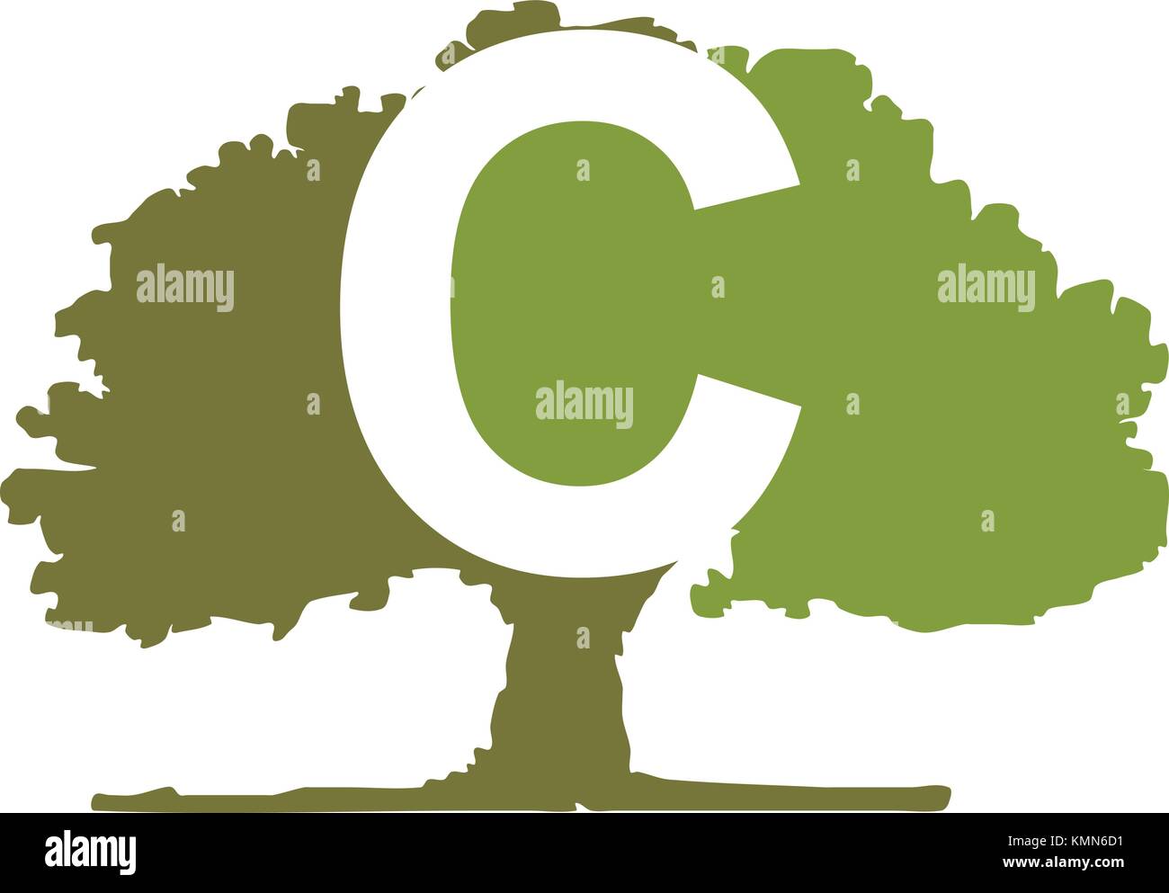 Oak Tree Letter C Stock Vector Image & Art - Alamy