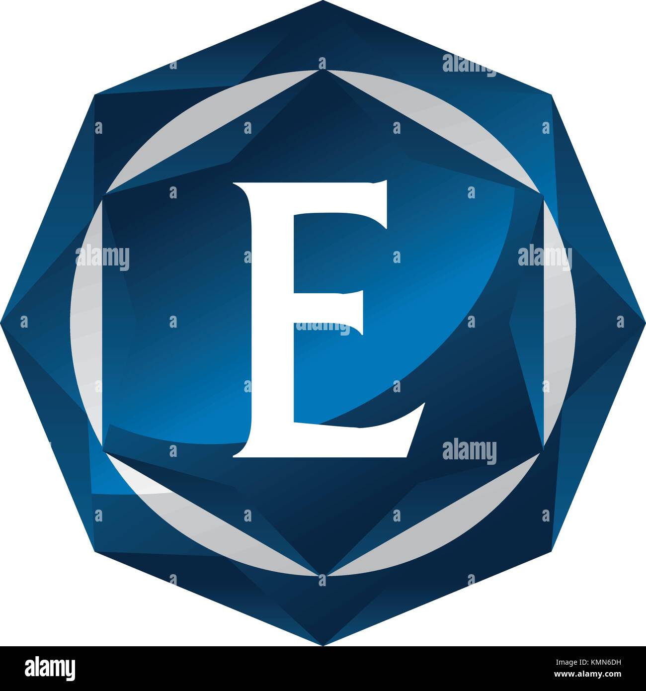 Modern Letter E Stock Vector Image & Art - Alamy