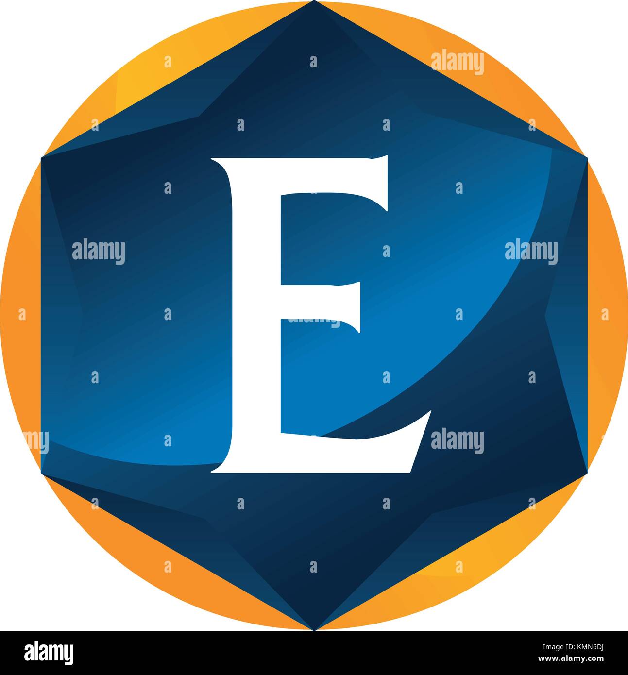Modern Letter E Stock Vector Image & Art - Alamy
