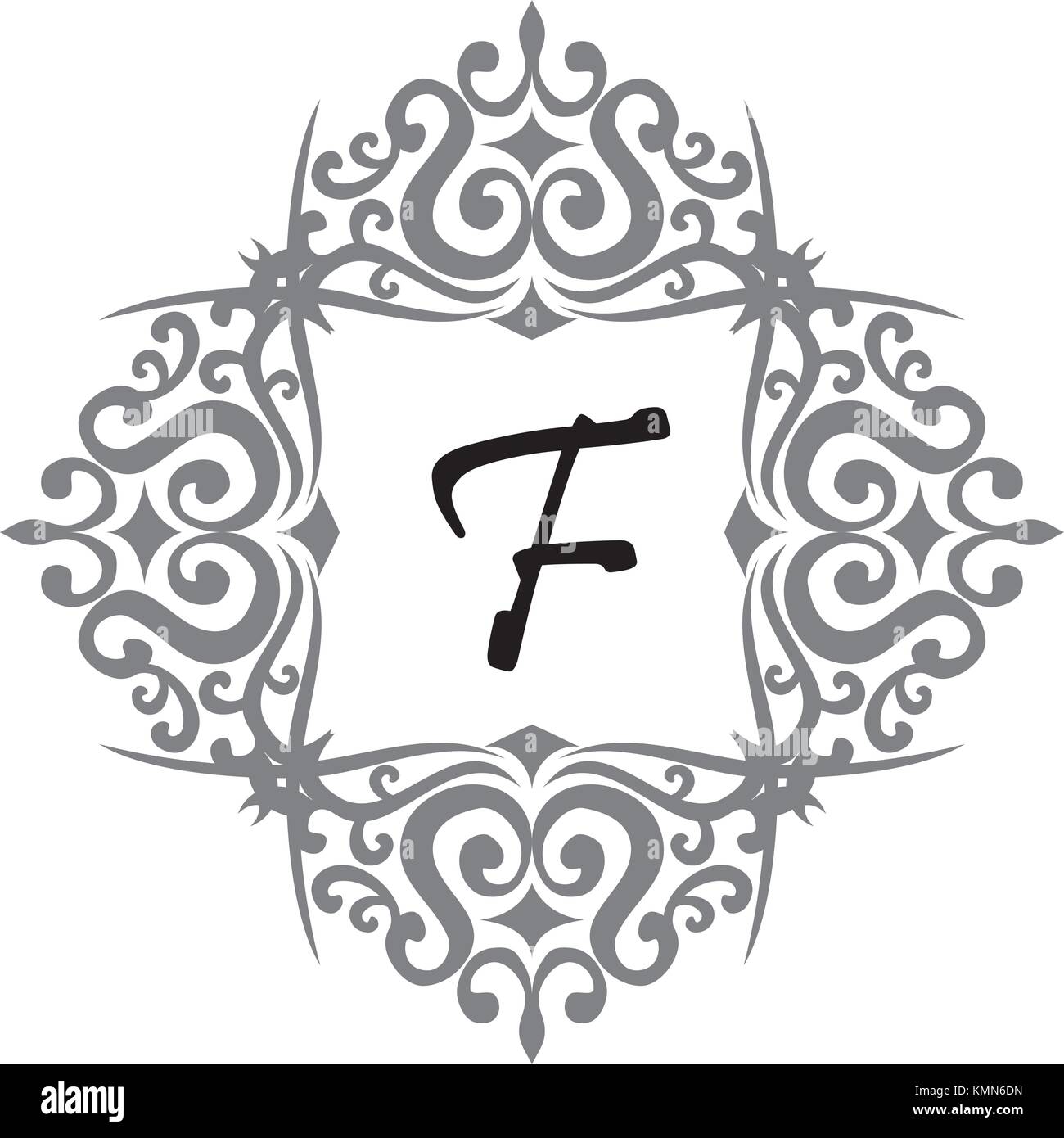 Modern Letter F Stock Vector Image & Art - Alamy
