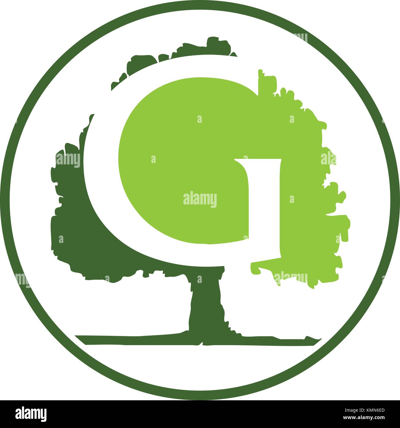 Oak Tree Letter G Stock Vector Image & Art - Alamy