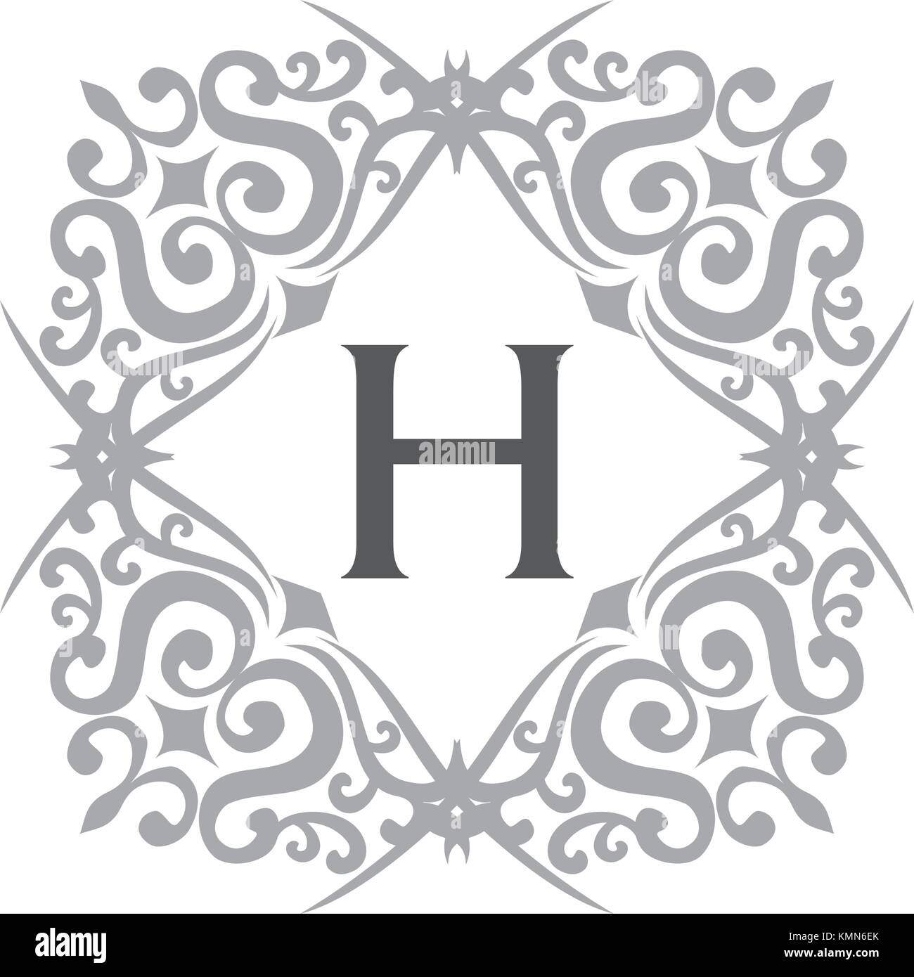 Modern Letter H Stock Vector Image & Art - Alamy