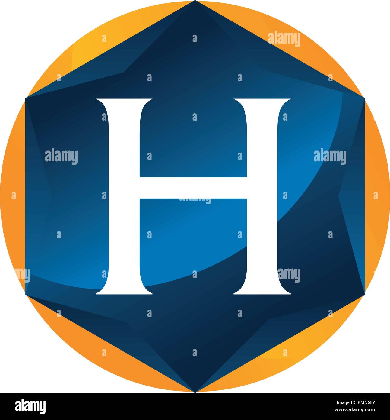 Modern Letter H Stock Vector Image & Art - Alamy