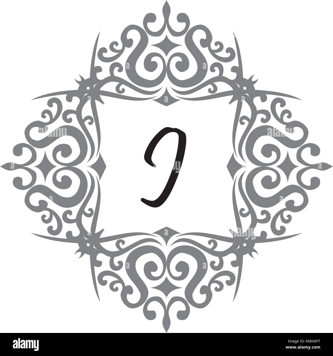 Modern Letter I Stock Vector Image & Art - Alamy