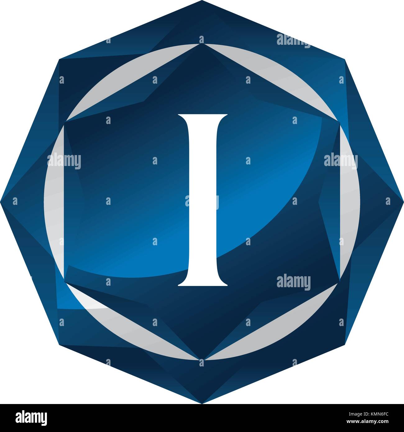 Modern Letter I Stock Vector Image & Art - Alamy