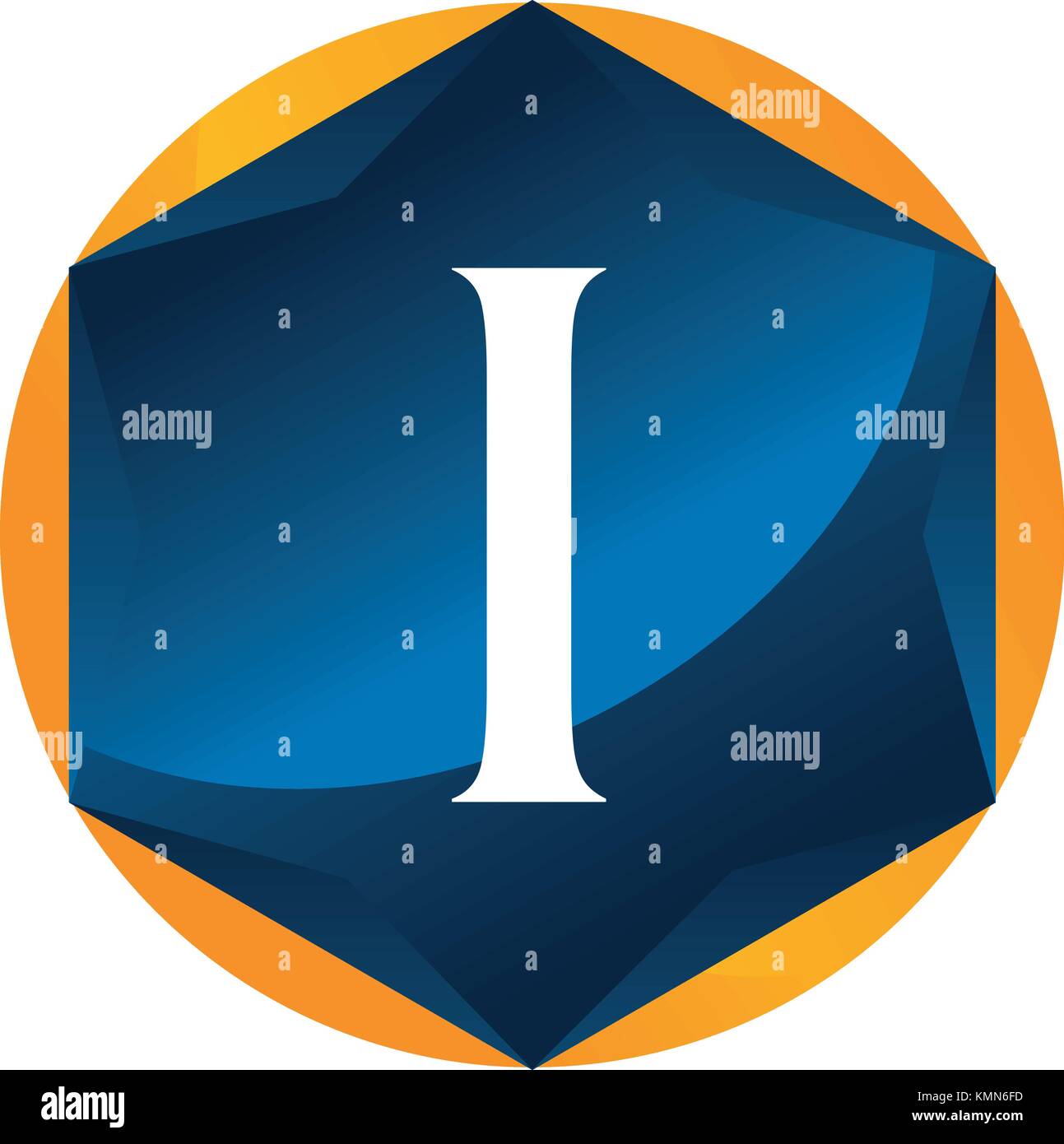 Modern Letter I Stock Vector Image & Art - Alamy