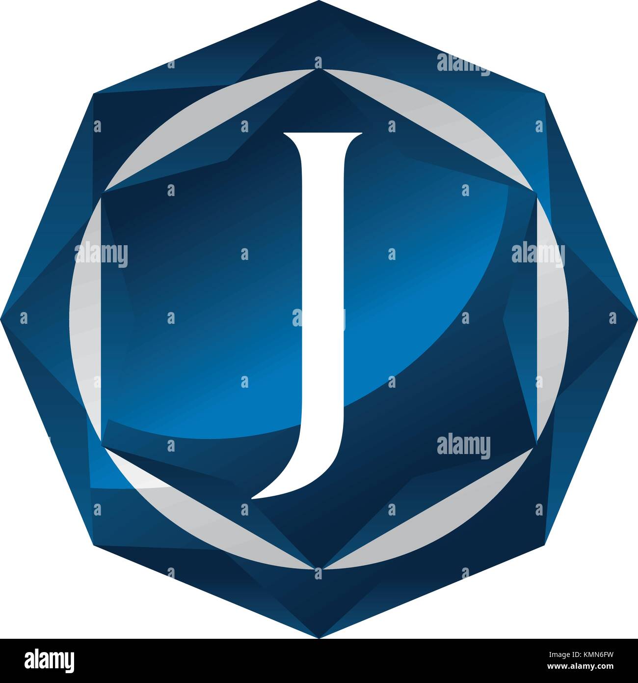 Modern Letter J Stock Vector Image & Art - Alamy