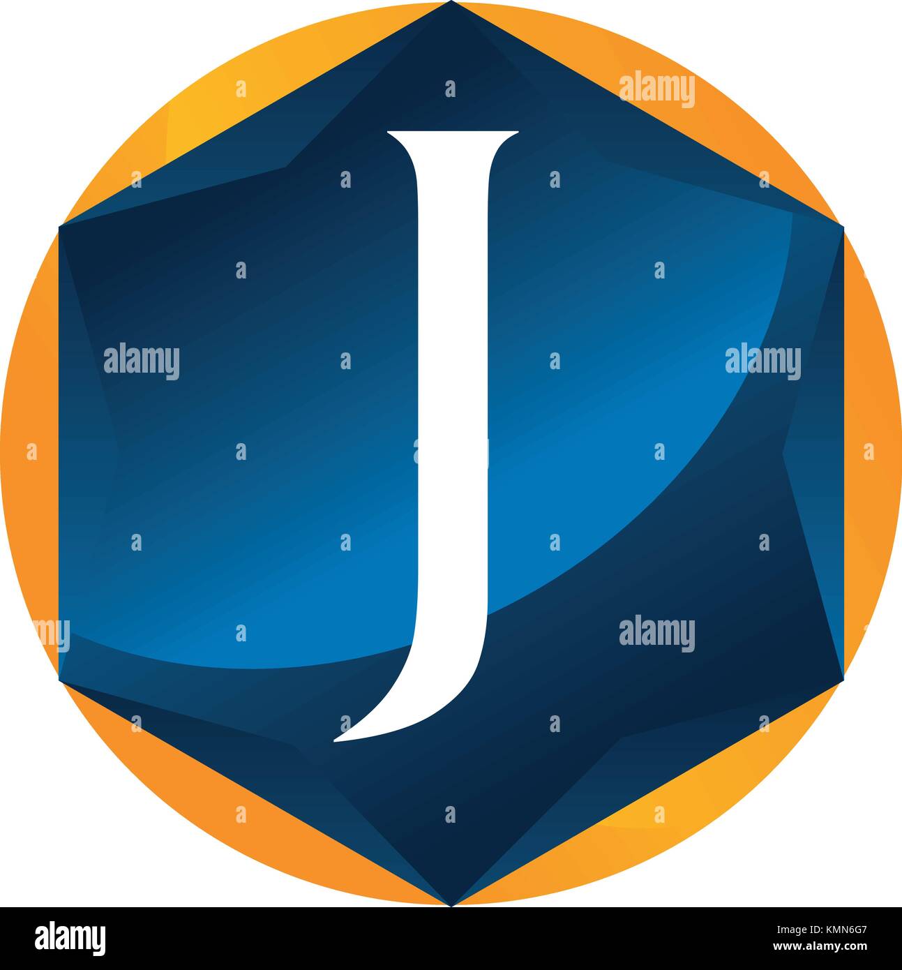 Modern Letter J Stock Vector Image & Art - Alamy