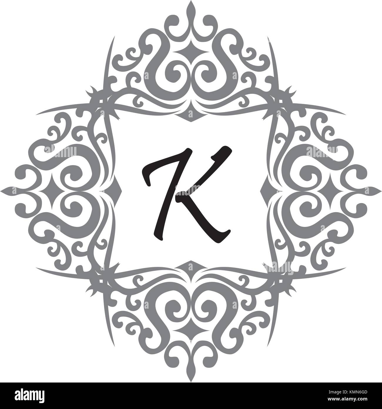 Modern Letter K Stock Vector Image & Art - Alamy