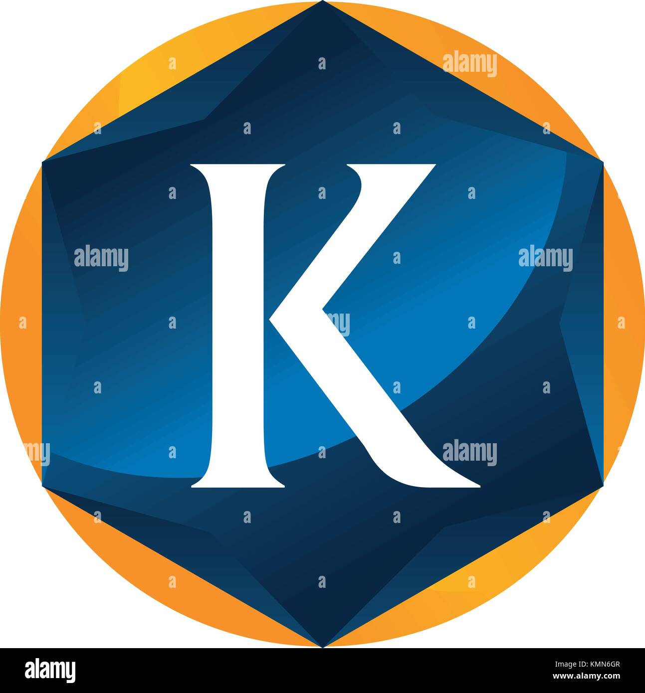 Modern Letter K Stock Vector Image & Art - Alamy