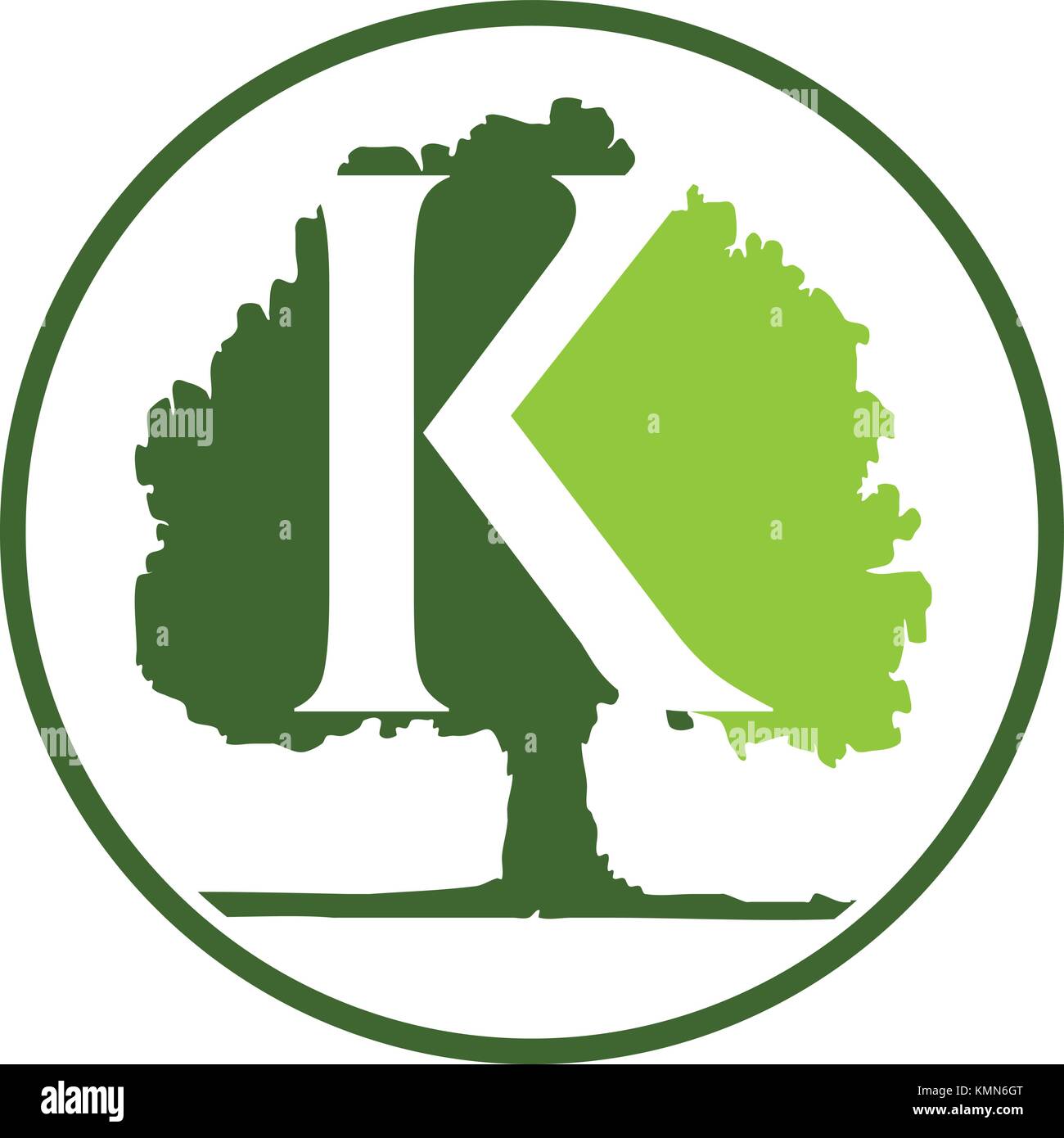 Oak Tree Letter K Stock Vector Image & Art - Alamy