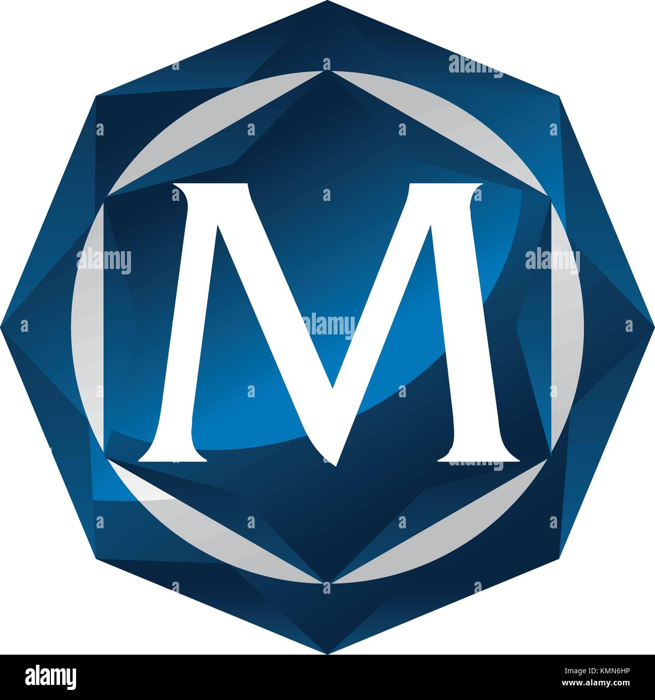 Modern Letter M Stock Vector Image & Art - Alamy