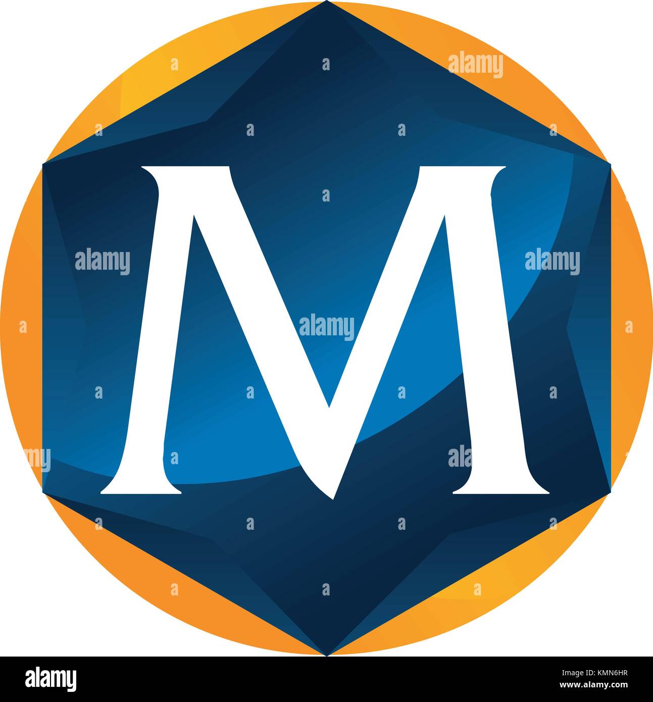 Modern Letter M Stock Vector Image & Art - Alamy