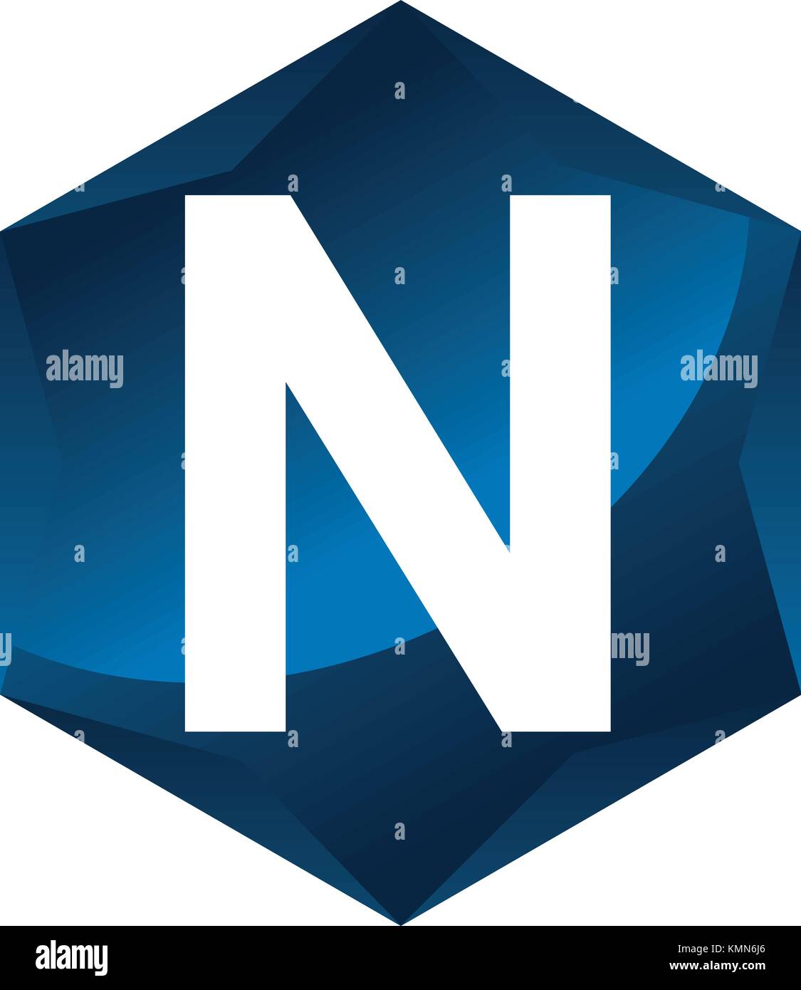 Modern Letter N Stock Vector Image & Art - Alamy