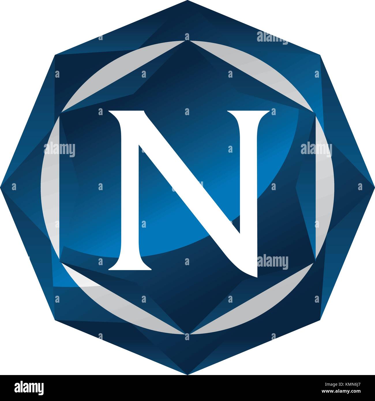 Modern Letter N Stock Vector Image & Art - Alamy