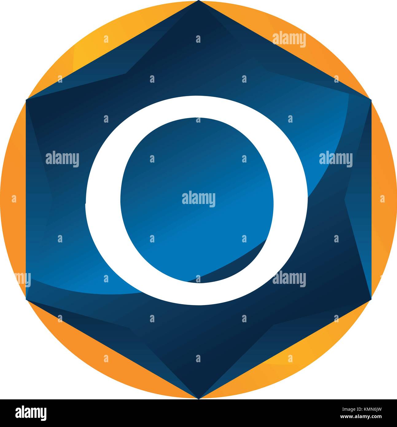 Modern Letter O Stock Vector Image & Art - Alamy