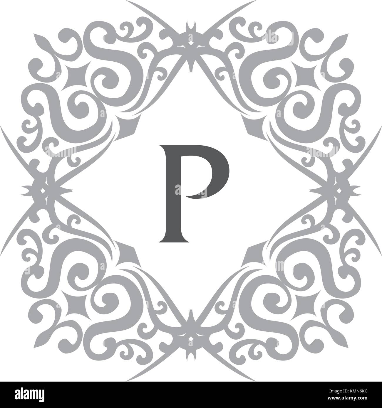 Modern Letter P Stock Vector Image & Art - Alamy