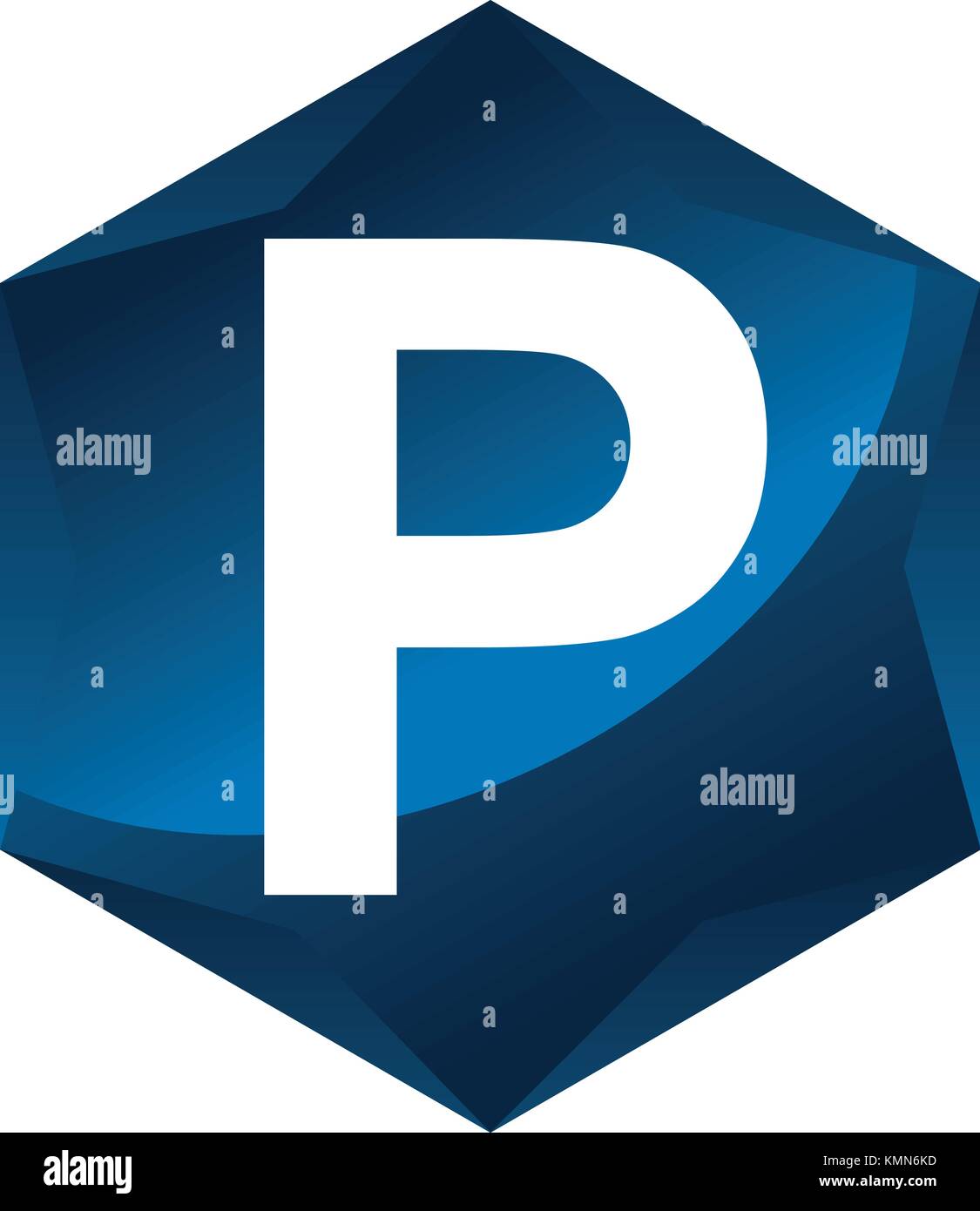 Modern Letter P Stock Vector Image & Art - Alamy