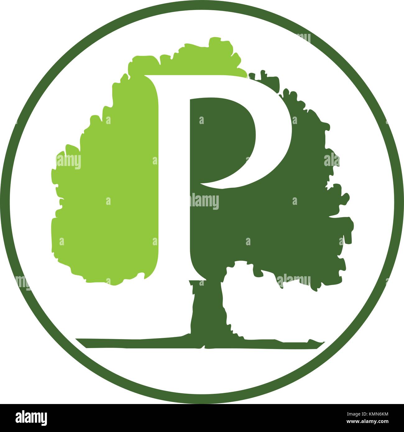 Letter p oak leaf Stock Vector Images - Alamy