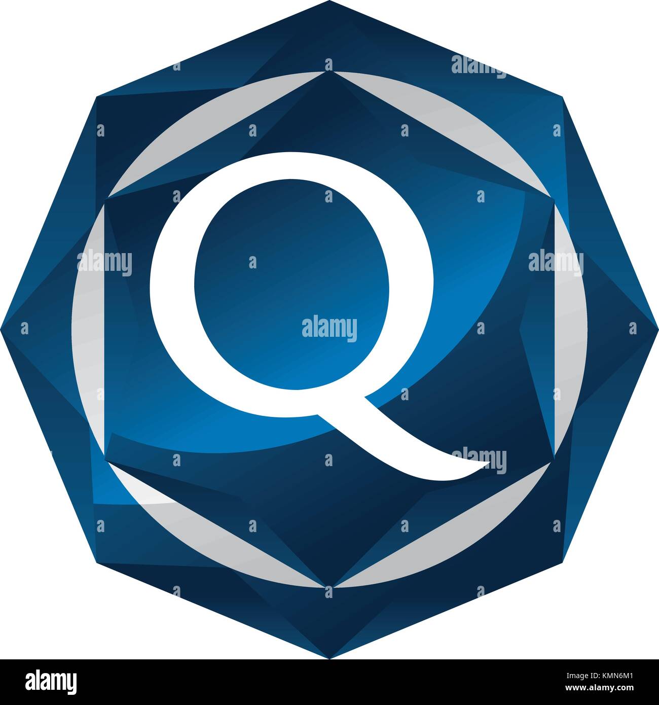 Modern Letter Q Stock Vector Image & Art - Alamy