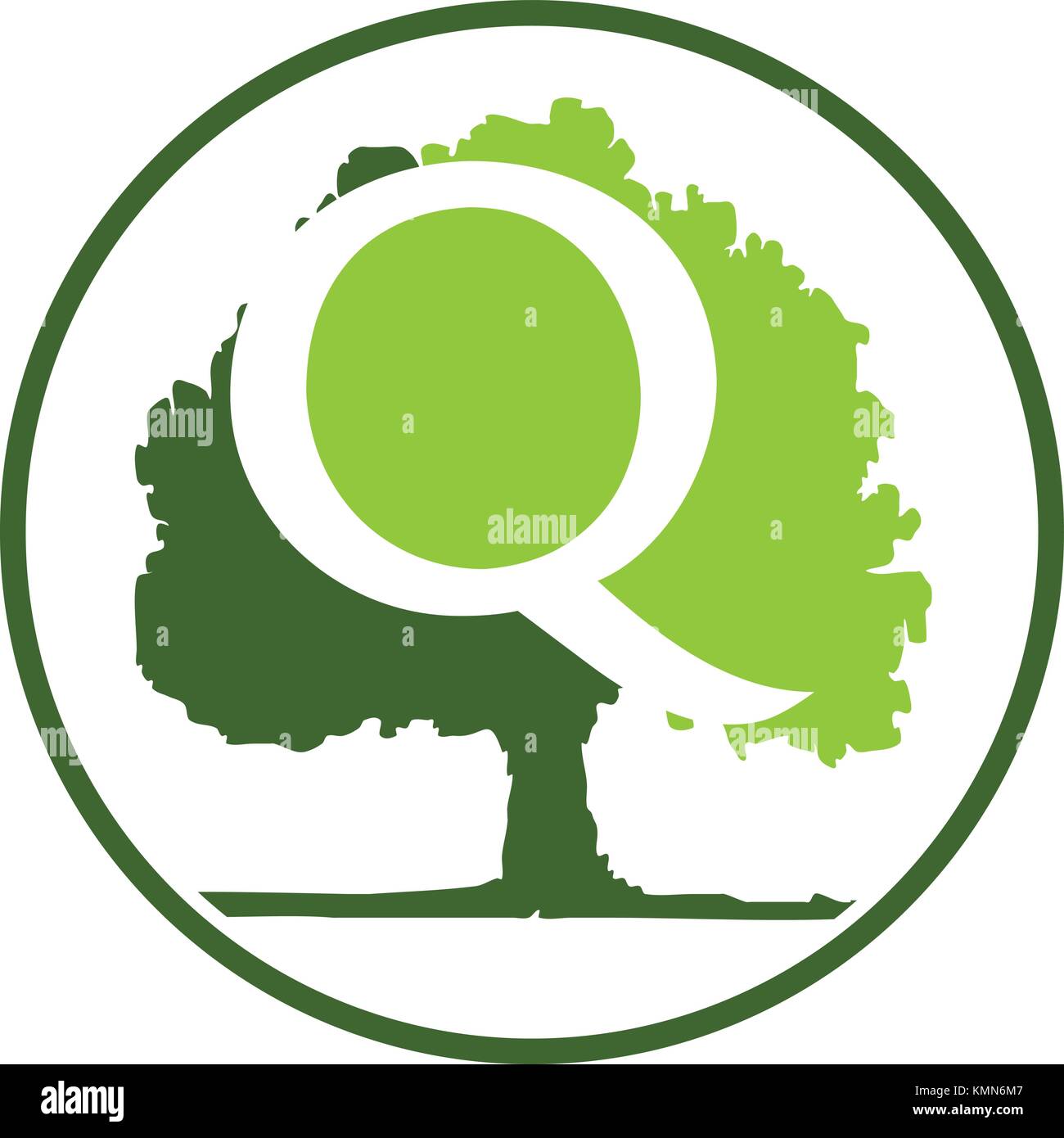 Oak Tree Letter Q Stock Vector Image & Art - Alamy