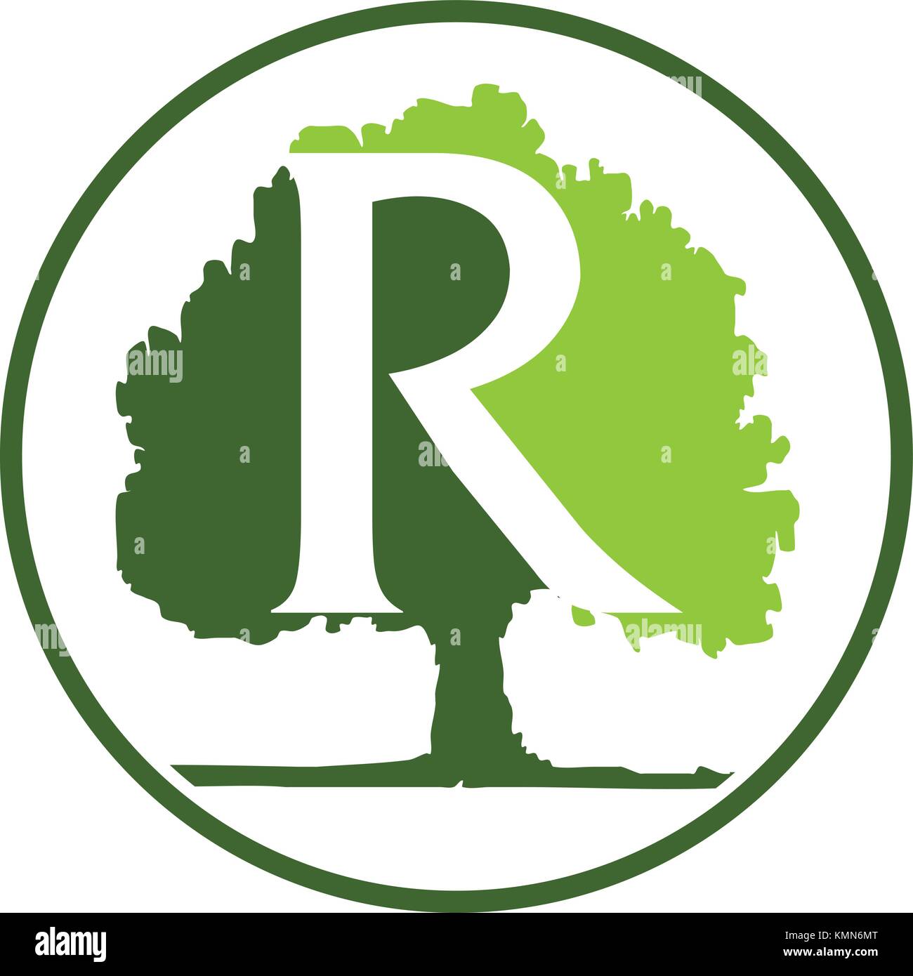 Oak Tree Letter R Stock Vector Image & Art - Alamy