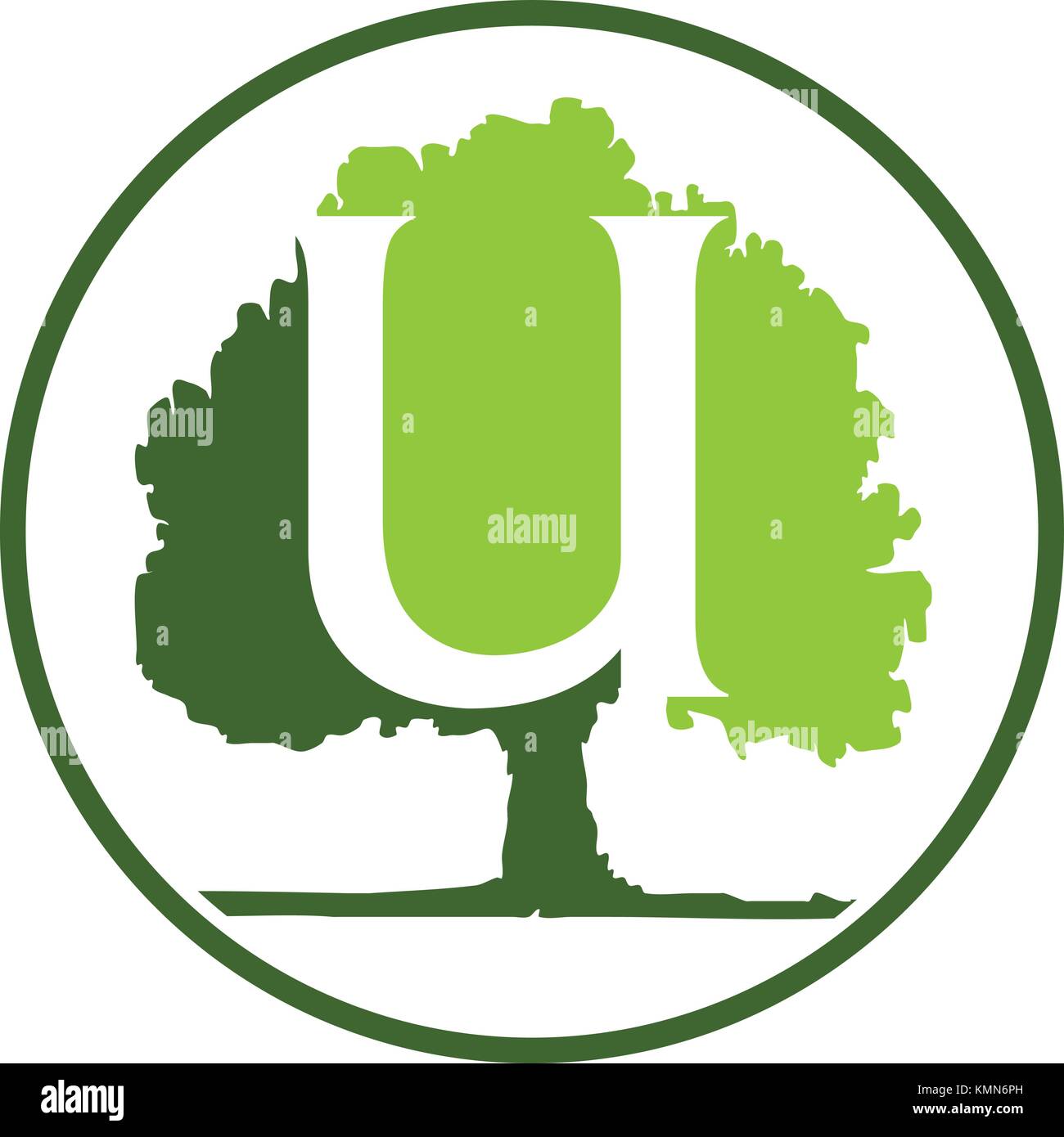 Oak Tree Letter U Stock Vector Image & Art - Alamy