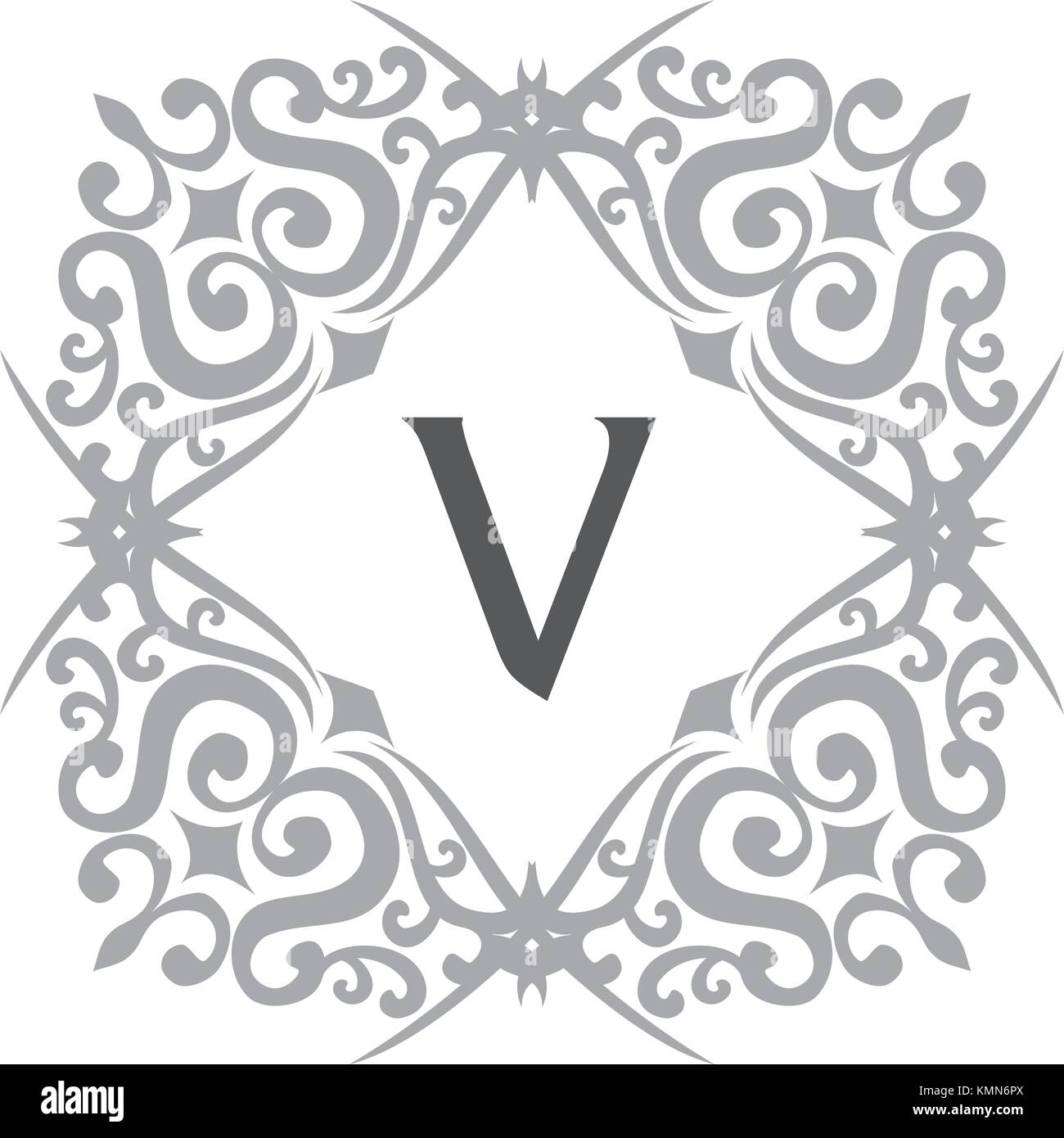 Modern Letter V Stock Vector Image & Art - Alamy