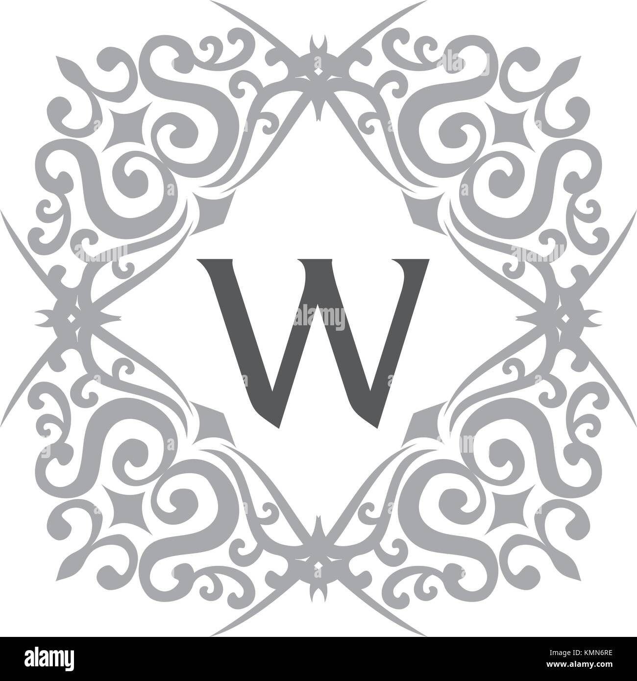 Modern Letter W Stock Vector Image & Art - Alamy