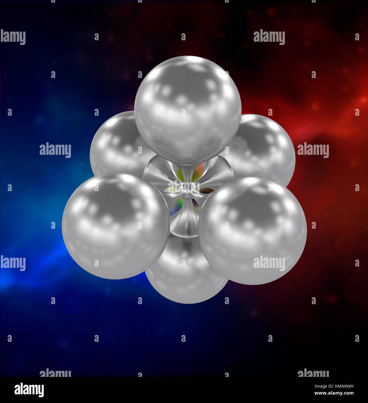 molecule, 3D illustration Stock Photo - Alamy