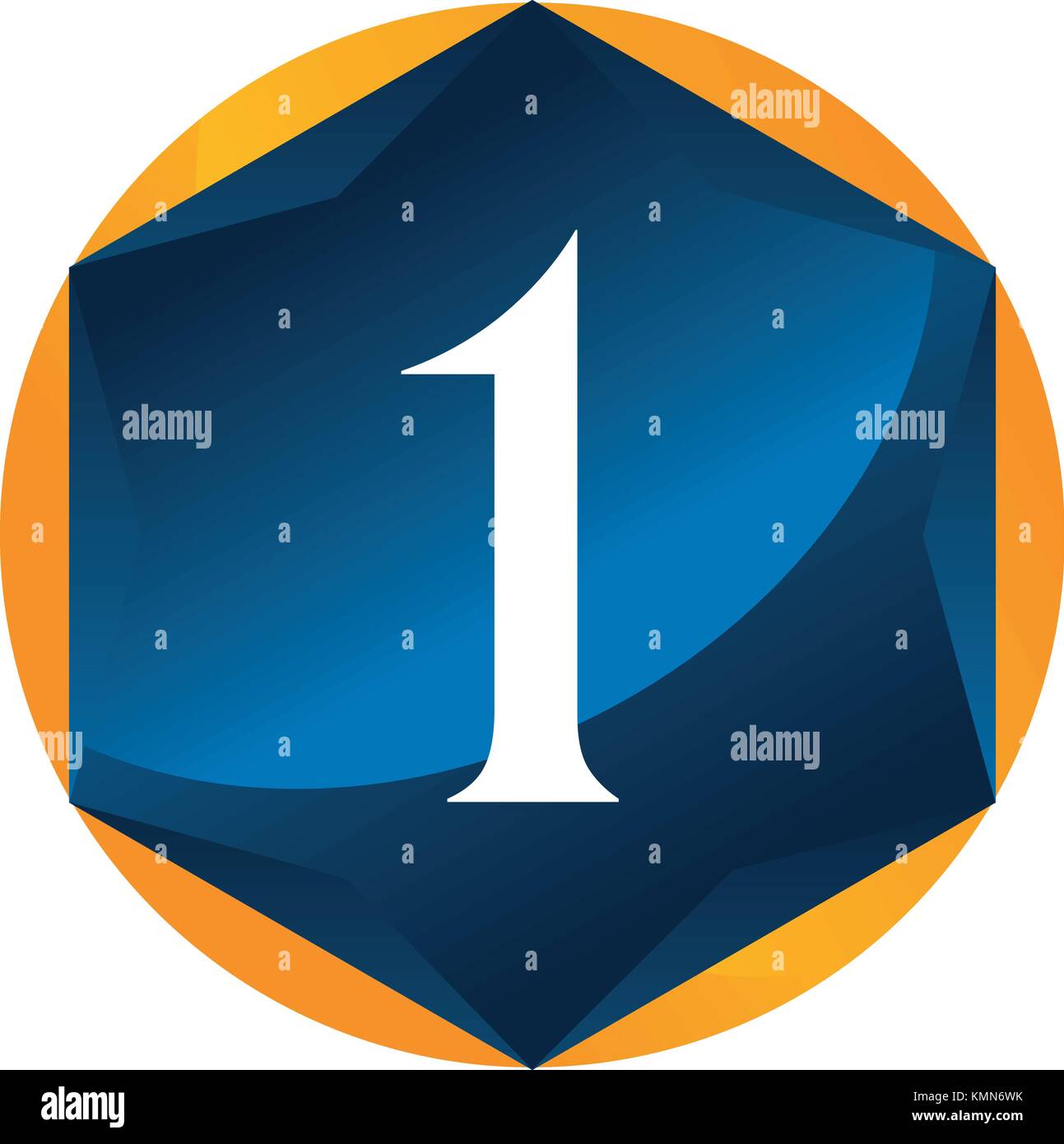 Modern Number 1 Stock Vector Image & Art - Alamy