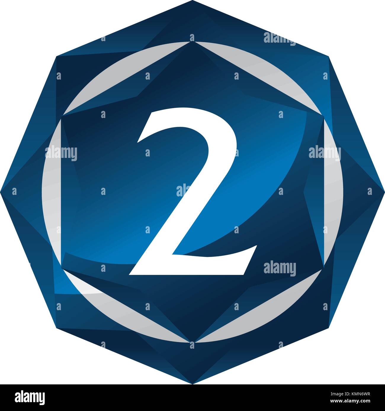 Modern Number 2 Stock Vector Image & Art - Alamy