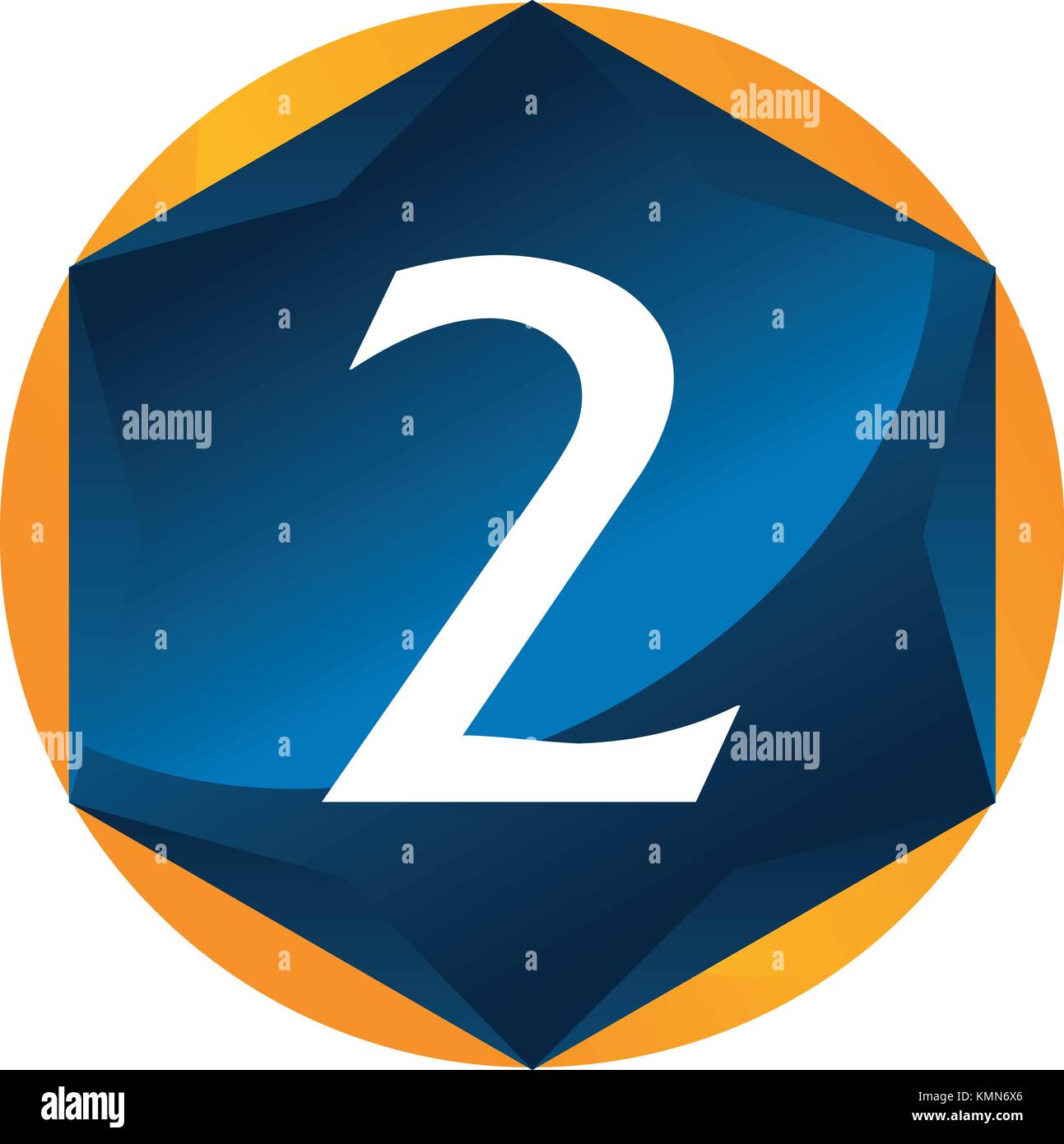 Modern Number 2 Stock Vector Image & Art - Alamy