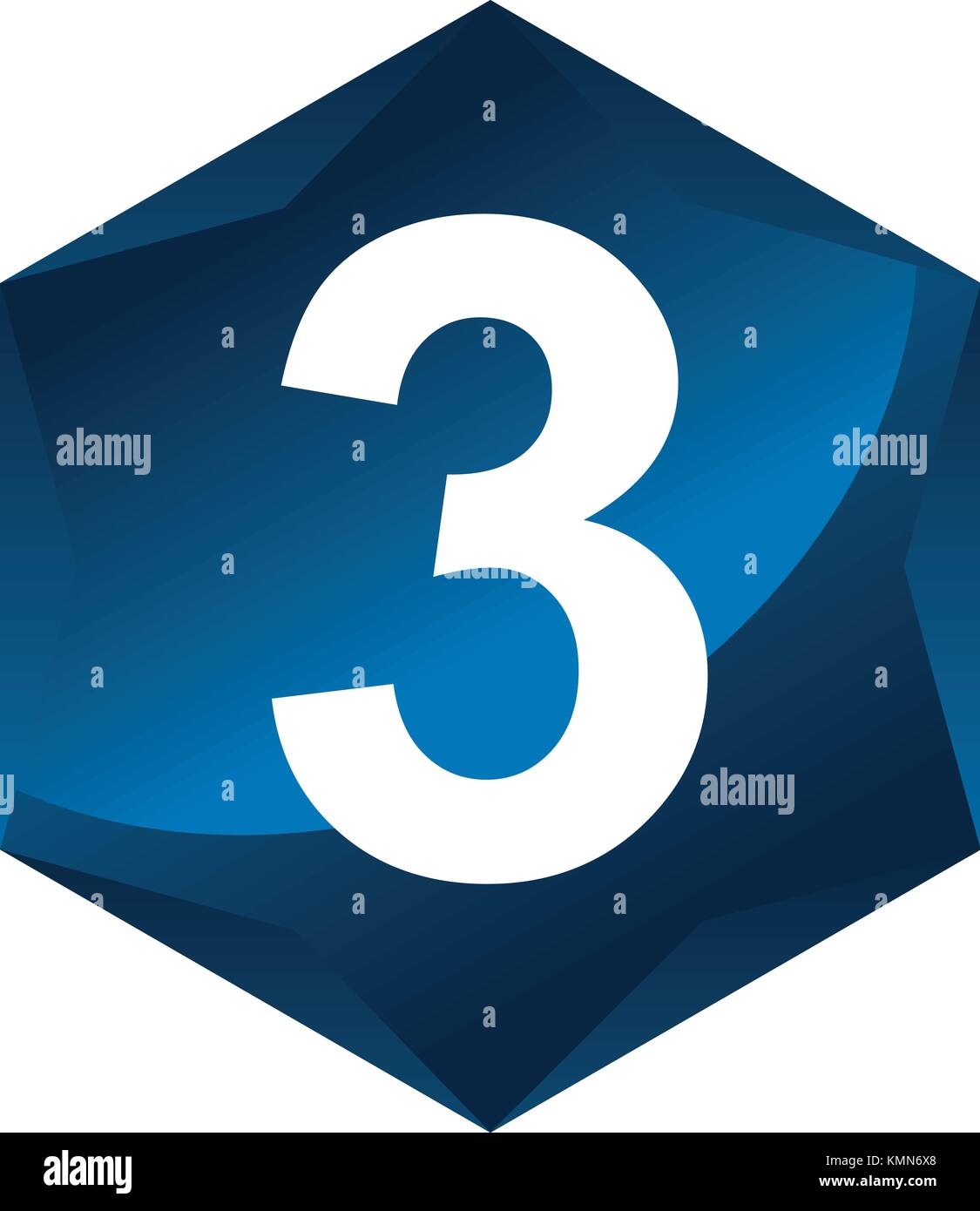 Modern Number 3 Stock Vector Image & Art - Alamy
