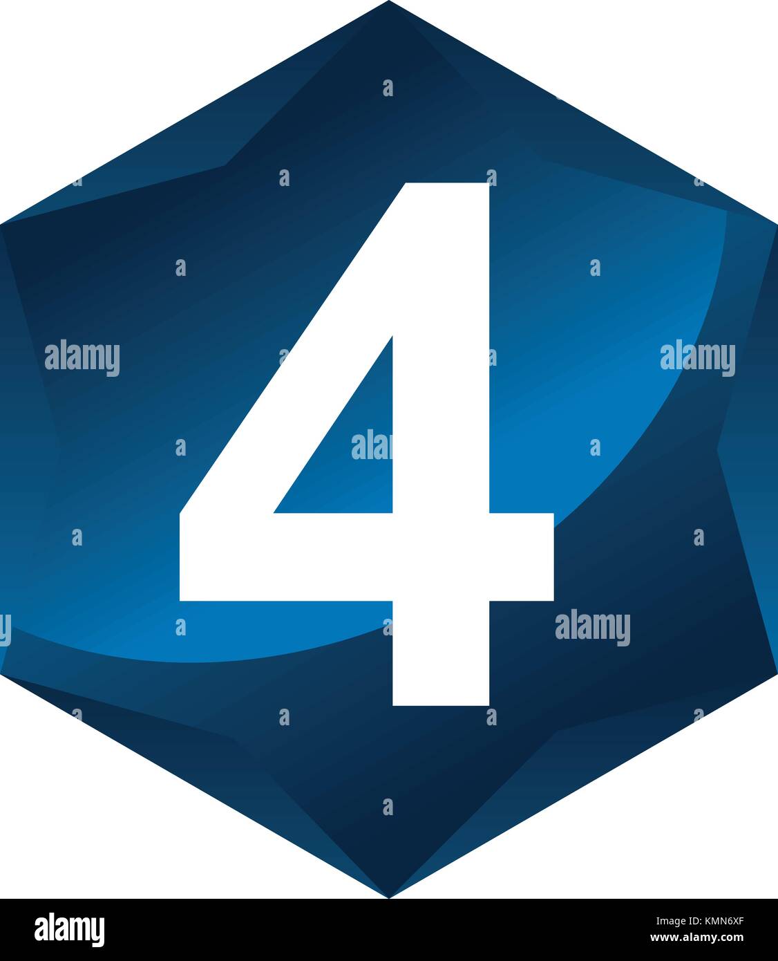 Modern Number 4 Stock Vector Image & Art - Alamy