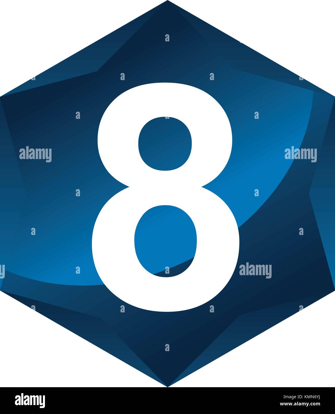 Modern Number 8 Stock Vector Image & Art - Alamy