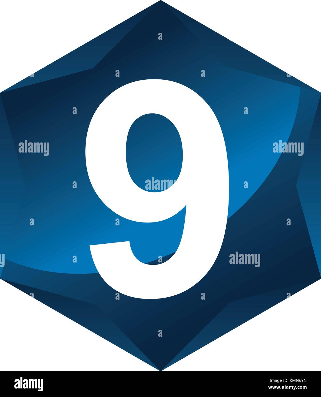 Modern Number 9 Stock Vector Image & Art - Alamy