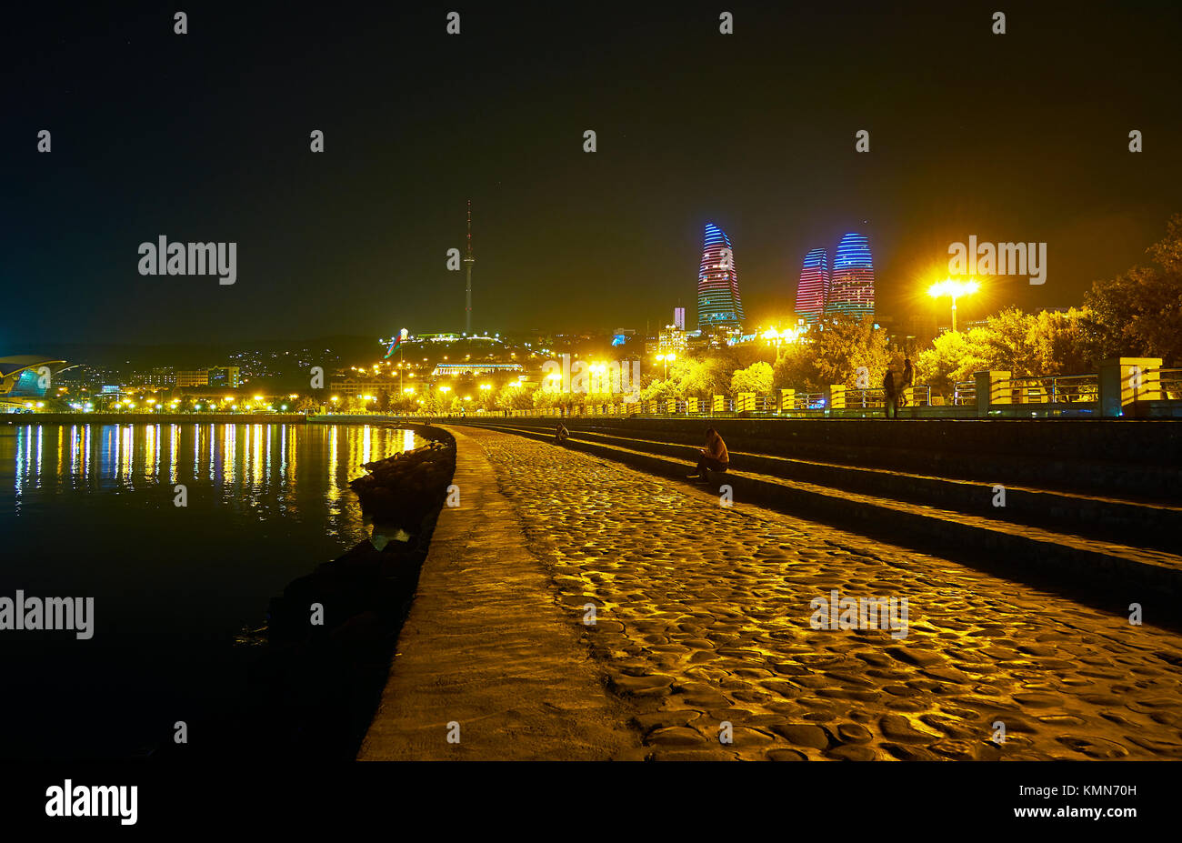 Embankment of Baku predisposes to calm and measured rest enjoying great ...