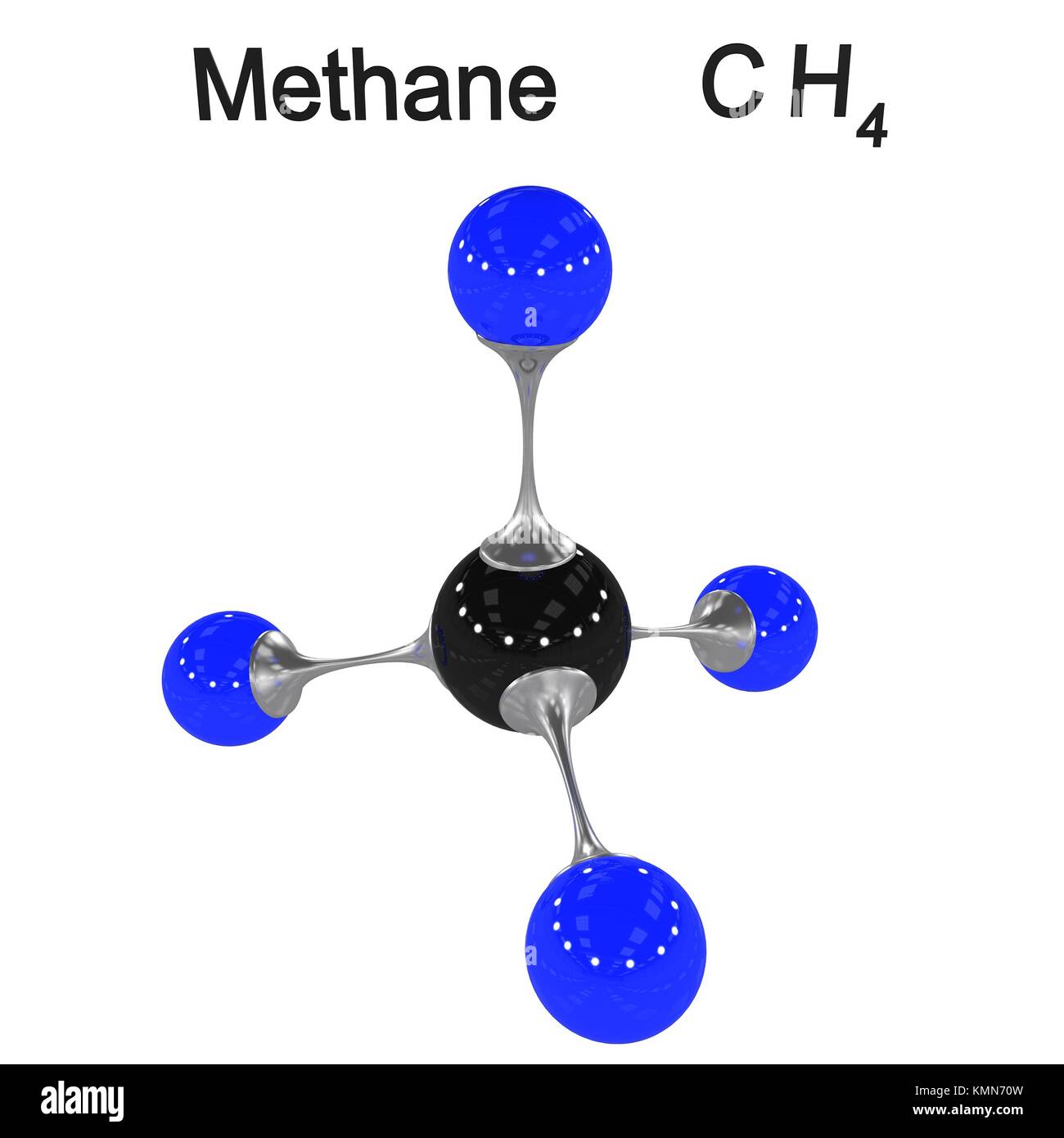 molecule, 3D illustration, methane Stock Photo - Alamy