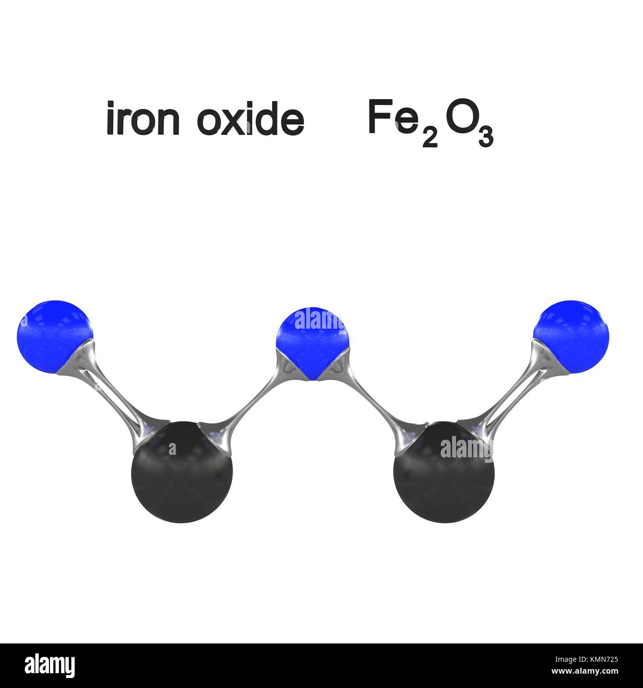 molecule, 3D illustration, iron oxide Stock Photo - Alamy