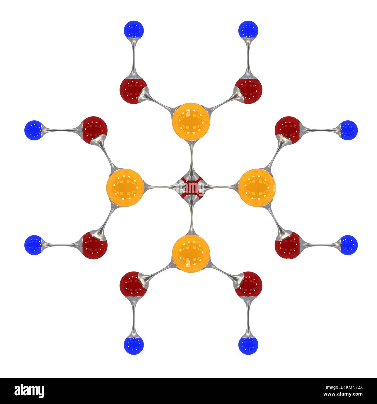 molecule, 3D illustration Stock Photo - Alamy