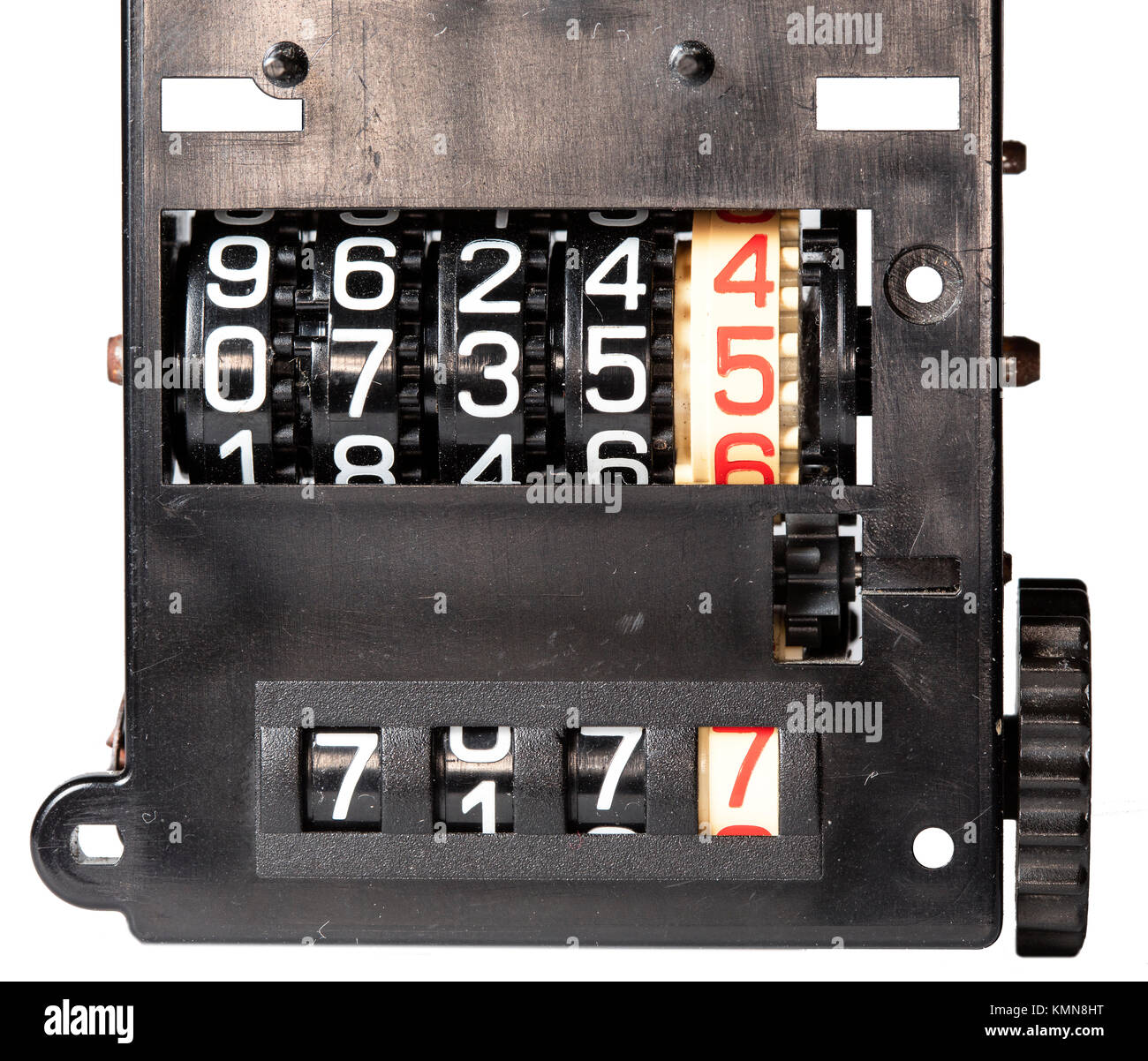 mechanical combination lock, counter Stock Photo - Alamy