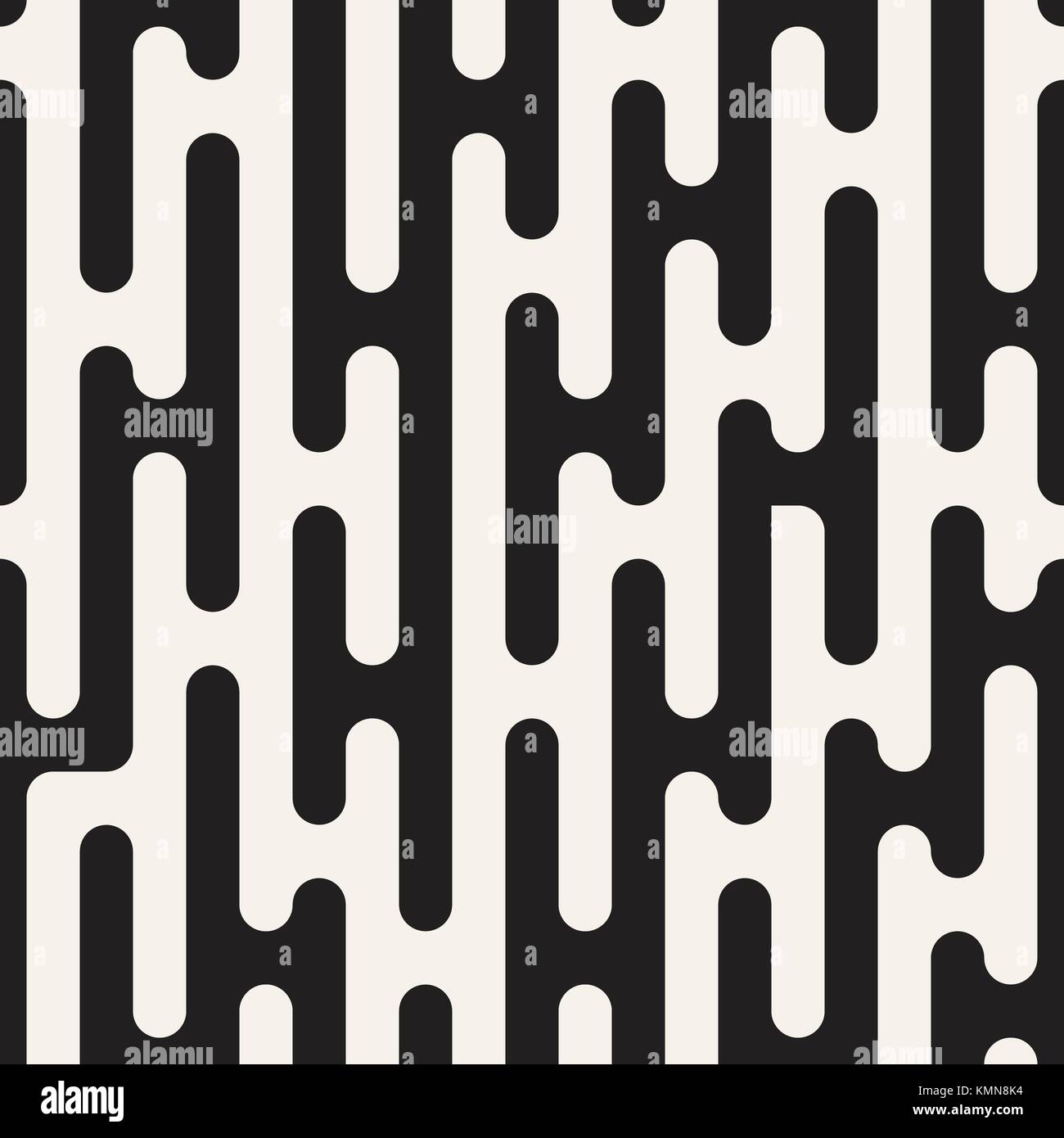 Vector seamless pattern with geometric spots. Monochrome random line ...