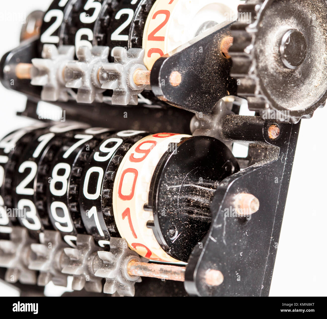 mechanical combination lock, counter Stock Photo - Alamy