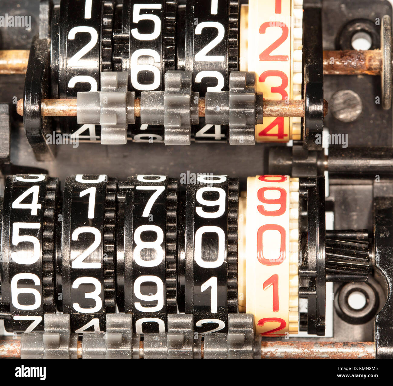 mechanical combination lock, counter Stock Photo - Alamy