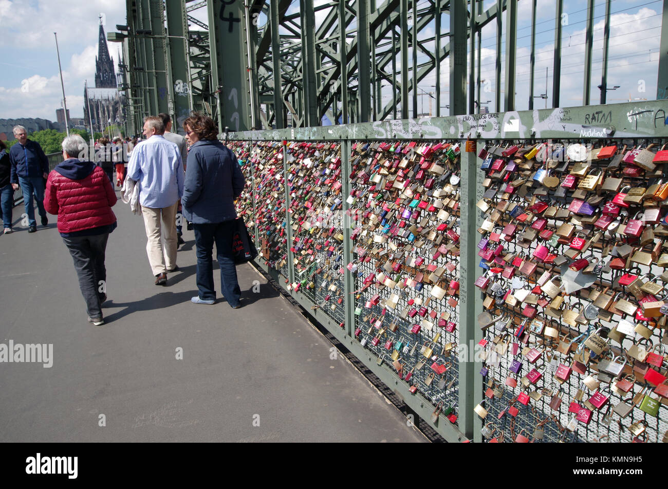 Cologne, Germany, Love padlocks Stock Photo - Alamy