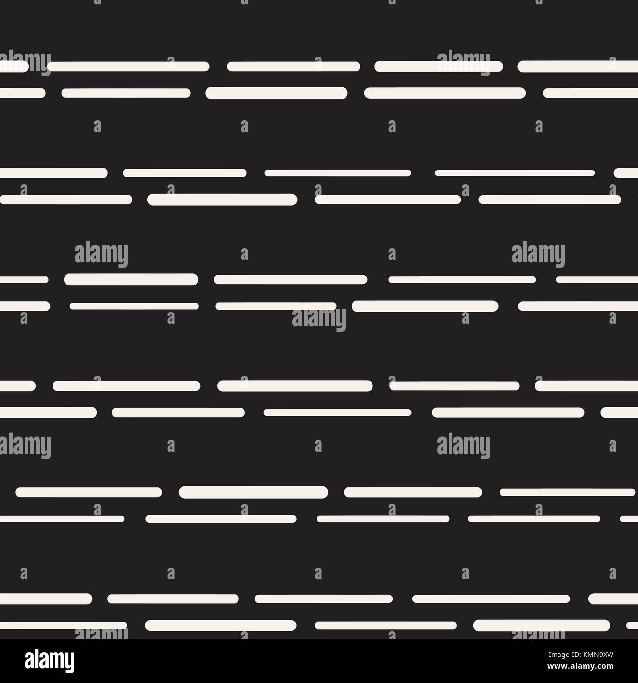 Black and White Irregular Rounded Dashed Lines Pattern. Modern Abstract ...