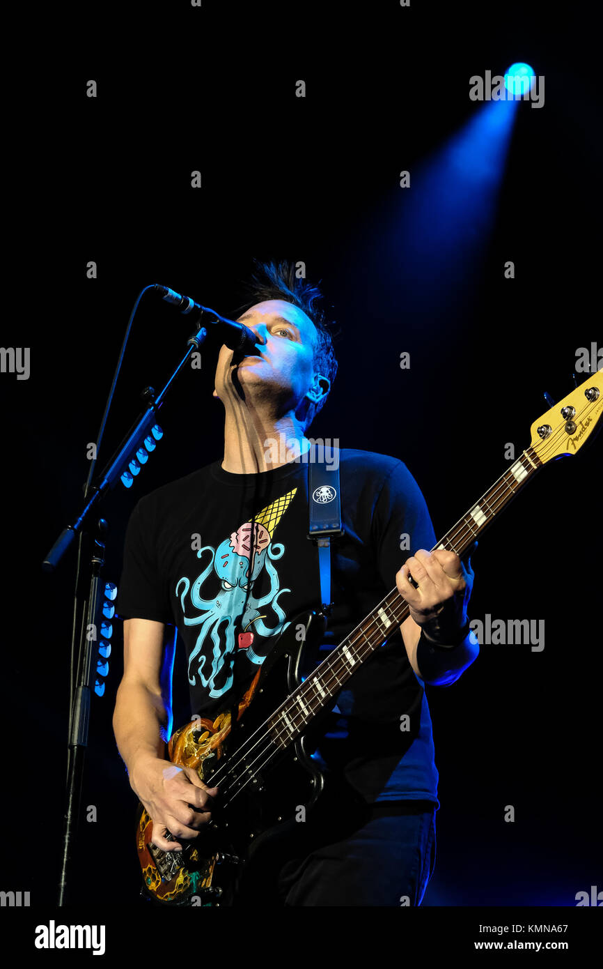 The American punk rock band Blink-182 performs a live concert at the ...