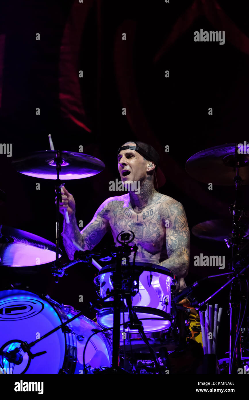 2017 Punk American Rock Travis Barker High Resolution Stock Photography ...