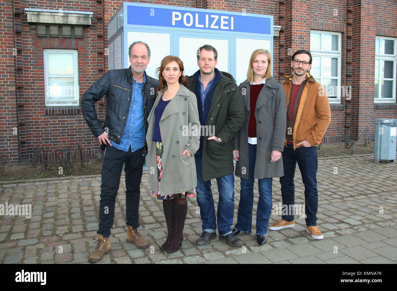 actors at the Photocall fot the TV-series Soko Hamburg in Hamburg at ...
